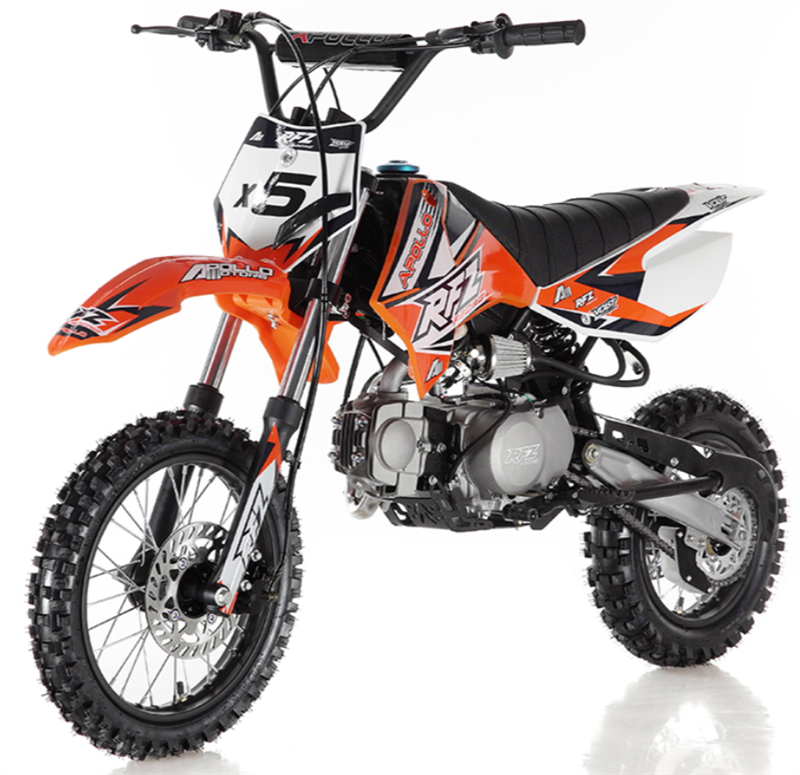 Apollo 125 Dirt Bike, 4-Speed Automatic Pit Bike, (14/12) – Powersports ...