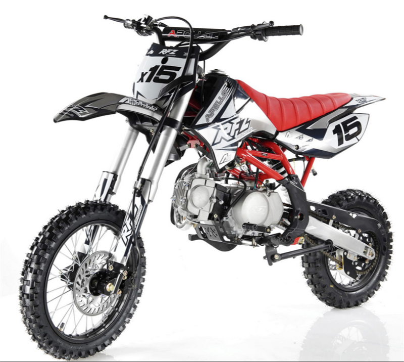 Apollo 125 RFZ X16 Dirt Bike, 4-Speed Automatic Pit Bike, (14/12 ...